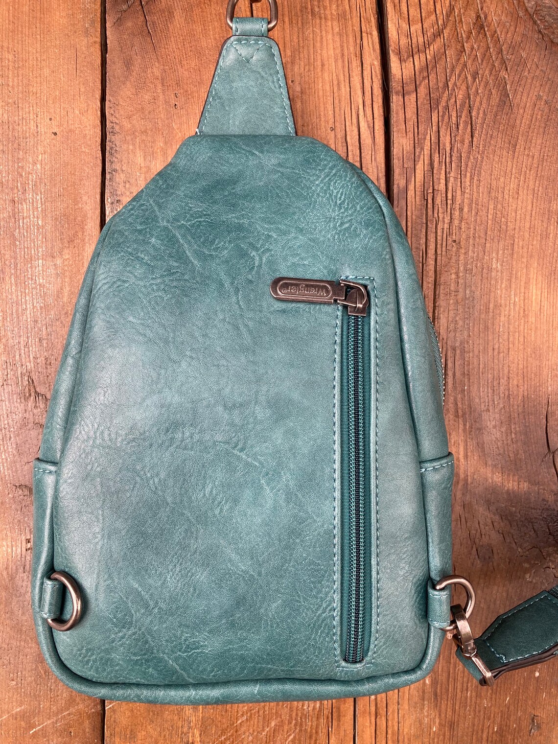 Crossbody Sling Bag/purse With Hand Tooled Leather Patches - Etsy