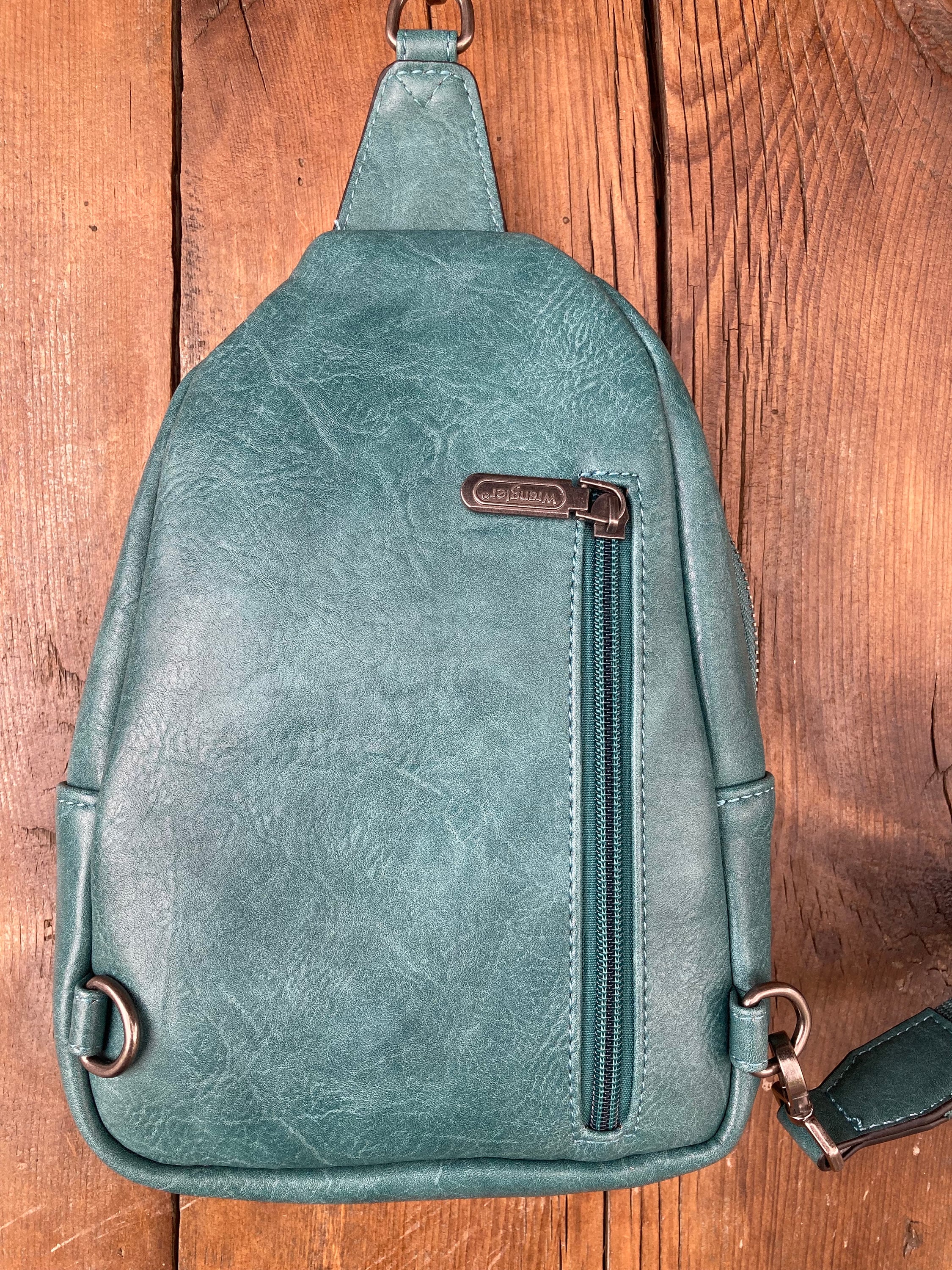 Crossbody Sling Bag/purse With Hand Tooled Leather Patches - Etsy