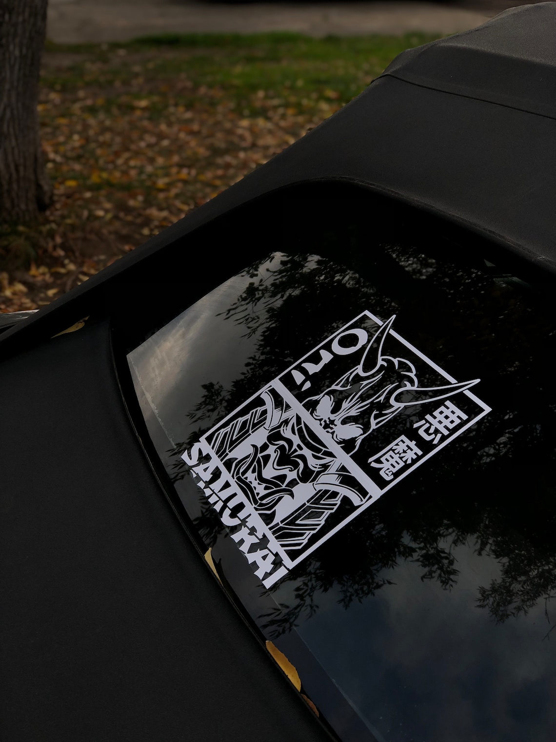 Oni Hannya Mask Decal Bumper Sticker - Etsy