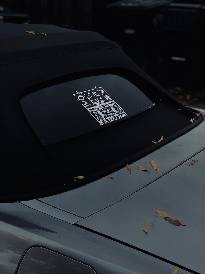 Oni Hannya Mask Decal Bumper Sticker - Etsy