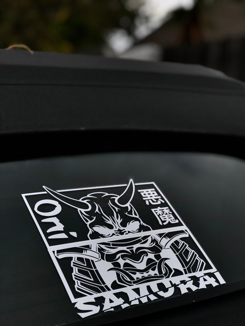 Samurai Decal Bumper Sticker - Etsy