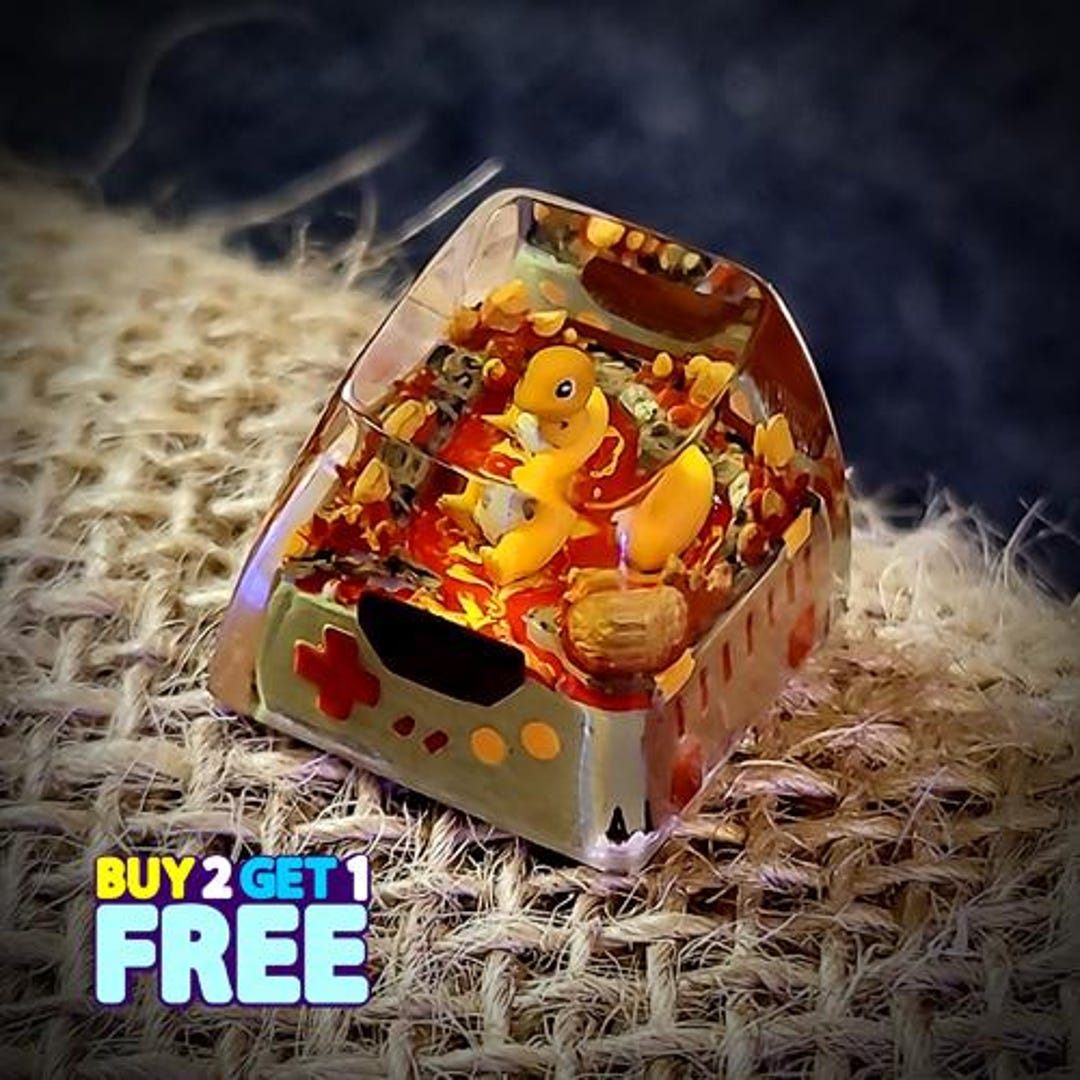 Charmander Pokem.on Keycaps, Pokemon Mechanical Keyboard Buttons ...