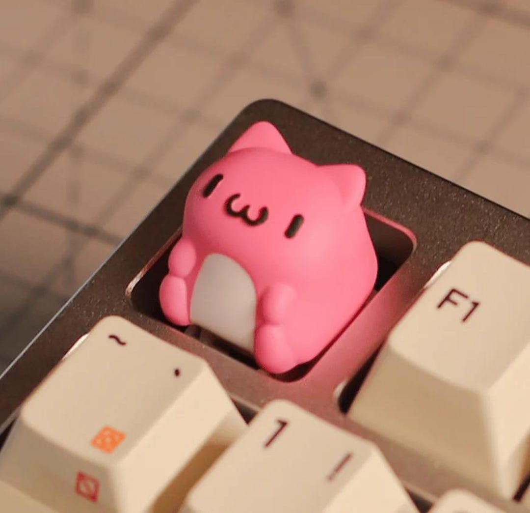 Cute Kitten Key Caps Resin Keyboard Keycaps Artisan Keycaps for ...