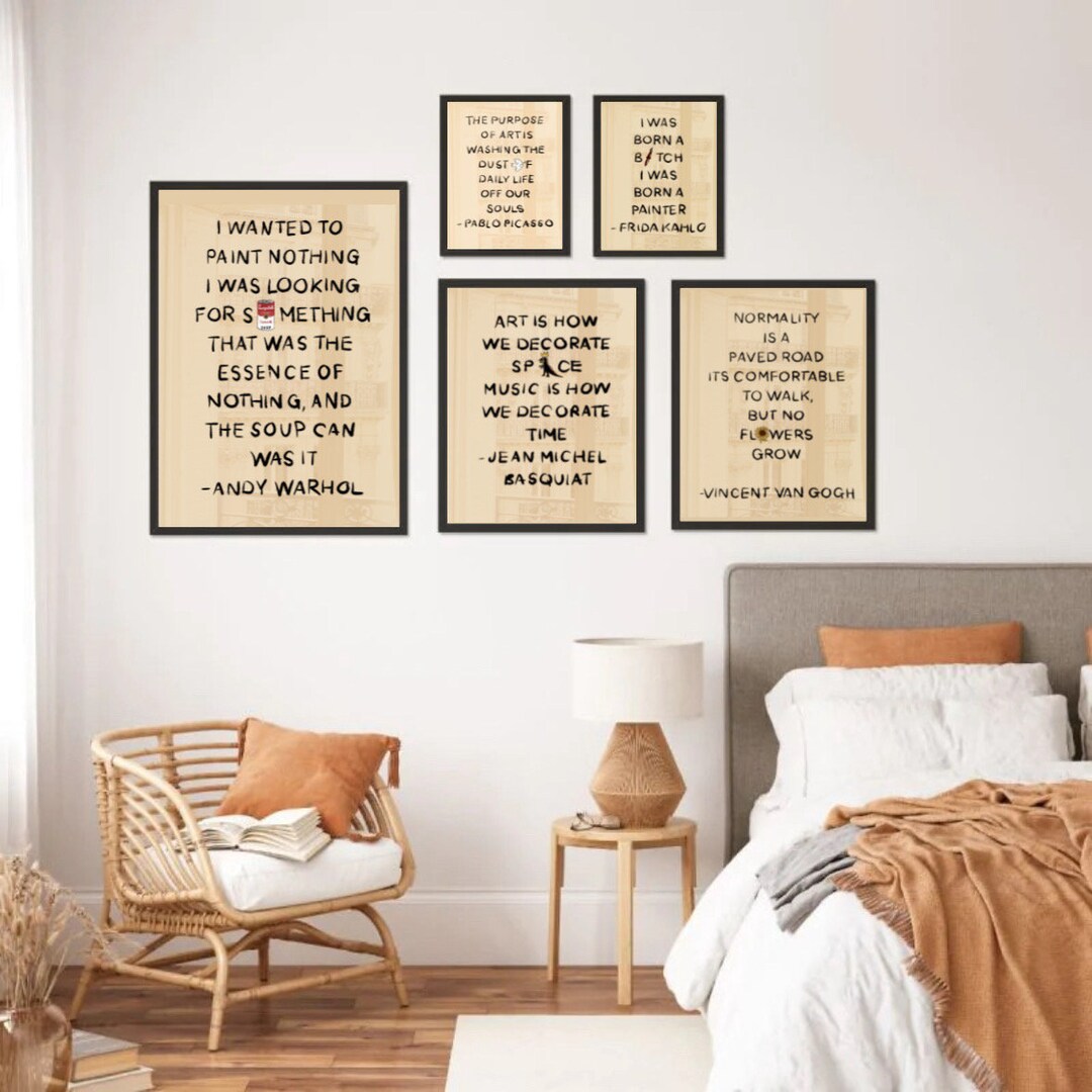 Artist Quotes | Art Print | Welcome Posters Trendy Wall Art Hallway ...