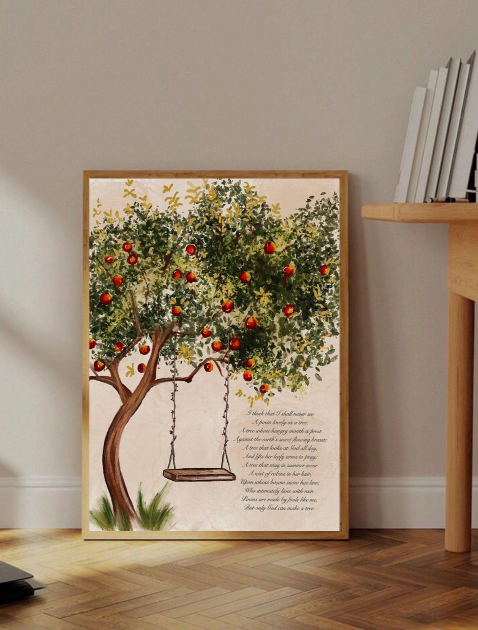 Poetry Art| Joyce Kilmer| Art Print | Welcome Posters Trendy Wall Art ...