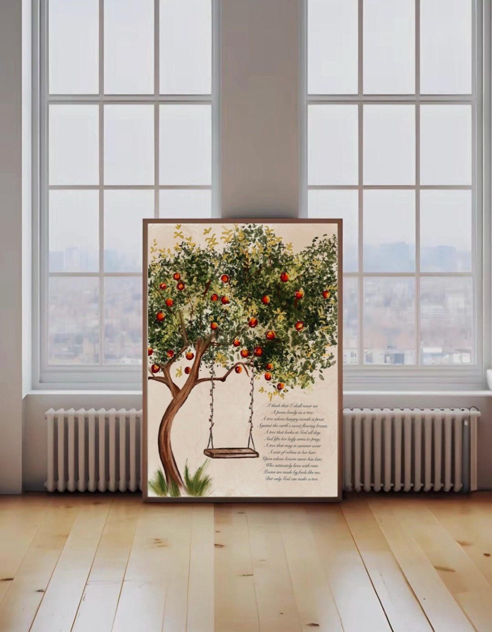 Poetry Art| Joyce Kilmer| Art Print | Welcome Posters Trendy Wall Art ...