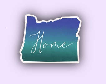 Custom Oregon Home Vinyl Decal Available in 20 Colors - Etsy