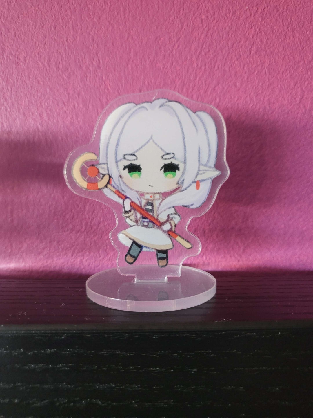 Frieren Kawaii Crayon Chibi Standee 6cm Mini Acrylic Standee Kawaii ...