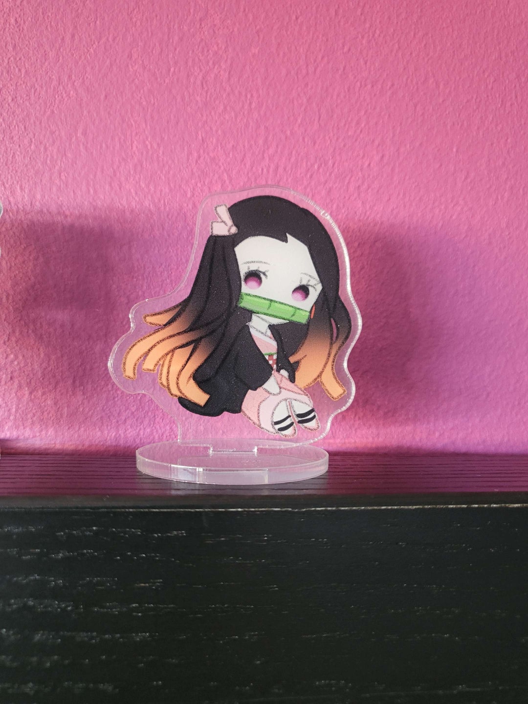 Nezuko Chibi Fanart Standee - 6cm Mini Acrylic Standee - Kawaii ...
