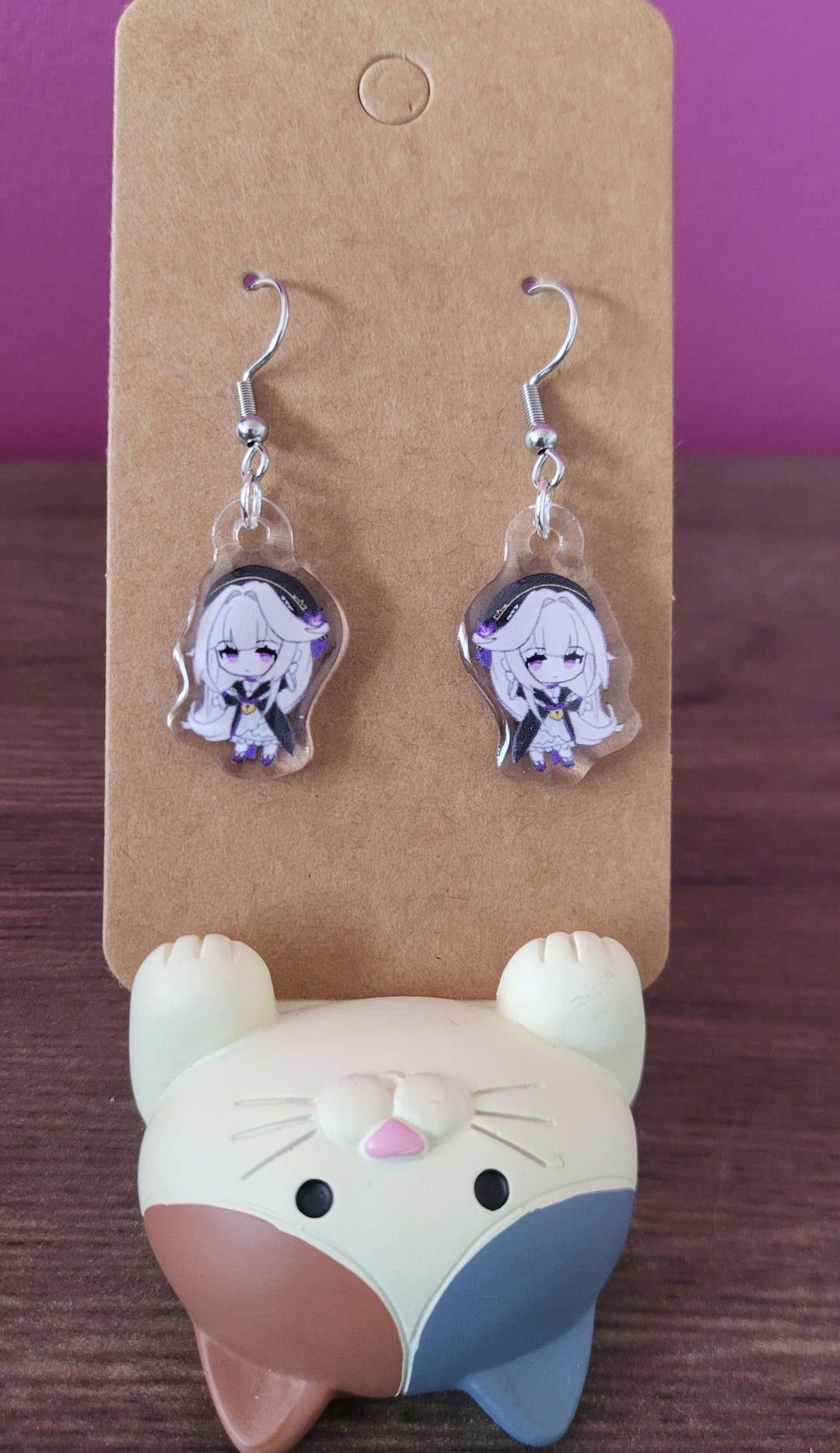 Herta Earrings - Honkai Star Rail - HSR - Drop Dangle Dainty Stainless ...