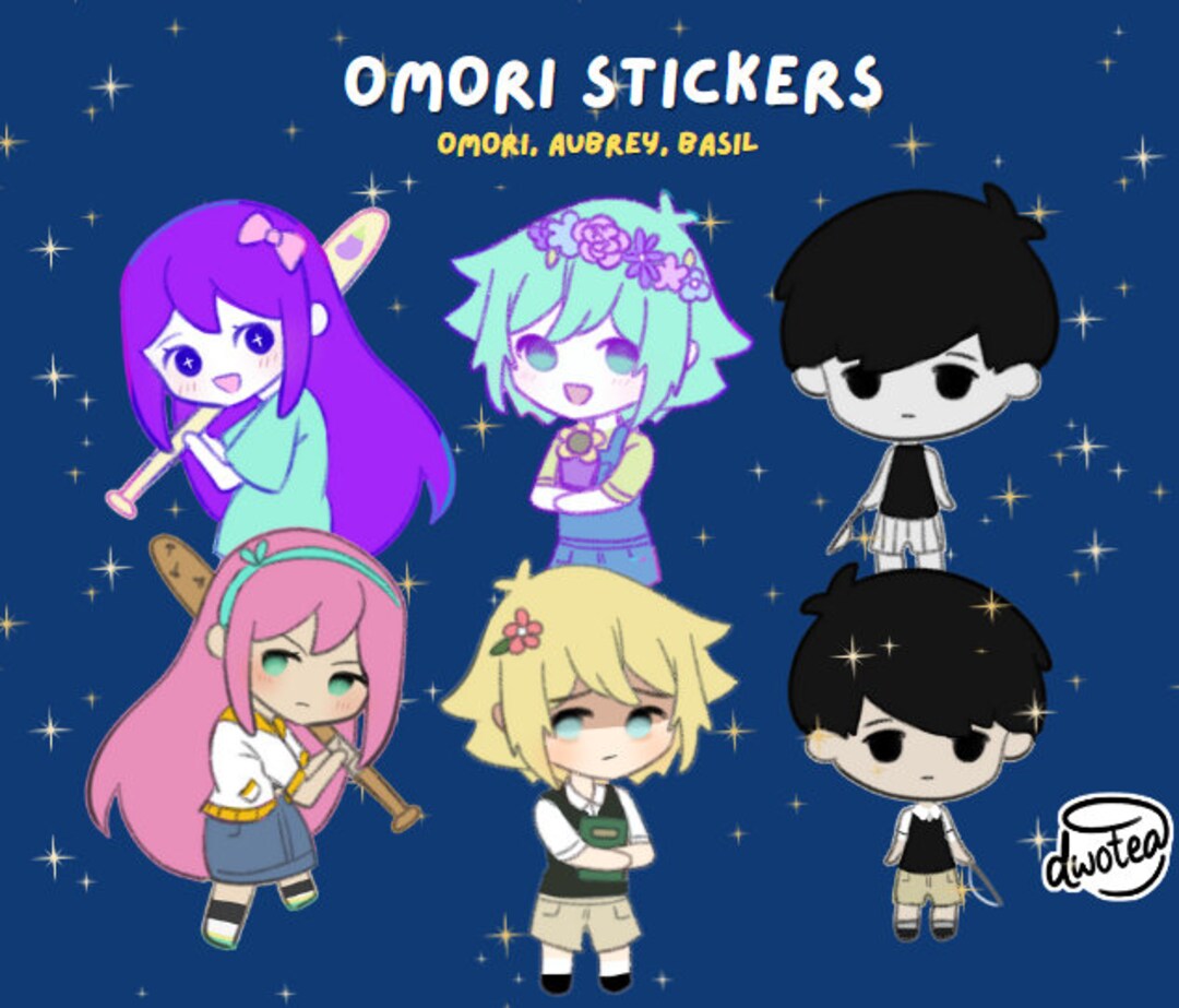 Omori Inspired Stickers - Paper/vinyl/laminated/holographic Stickers - Etsy