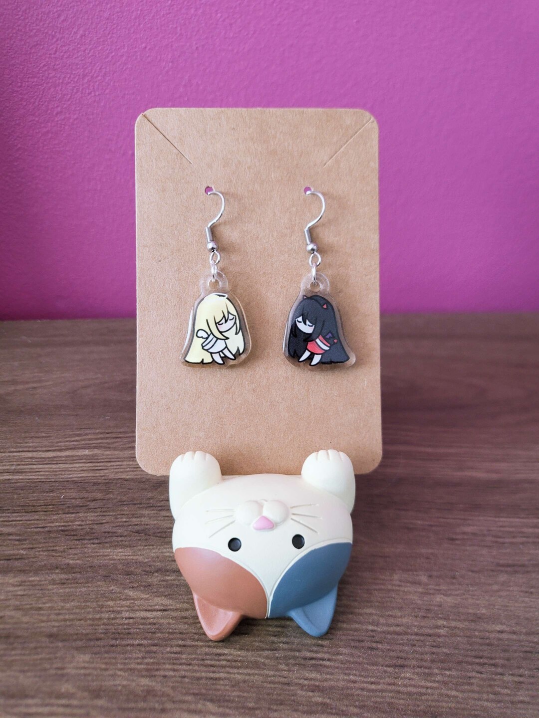 Angel or Devil Whispering in Your Ear - Asymmetrical Design, Original ...