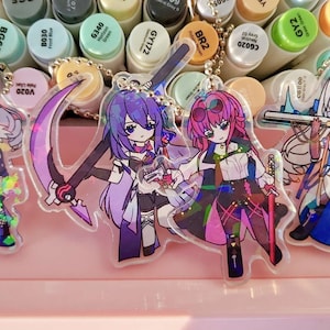 Honkai Star Rail - Bronya, Seele, Kafka, Silverwolf - Keychain Charm ...