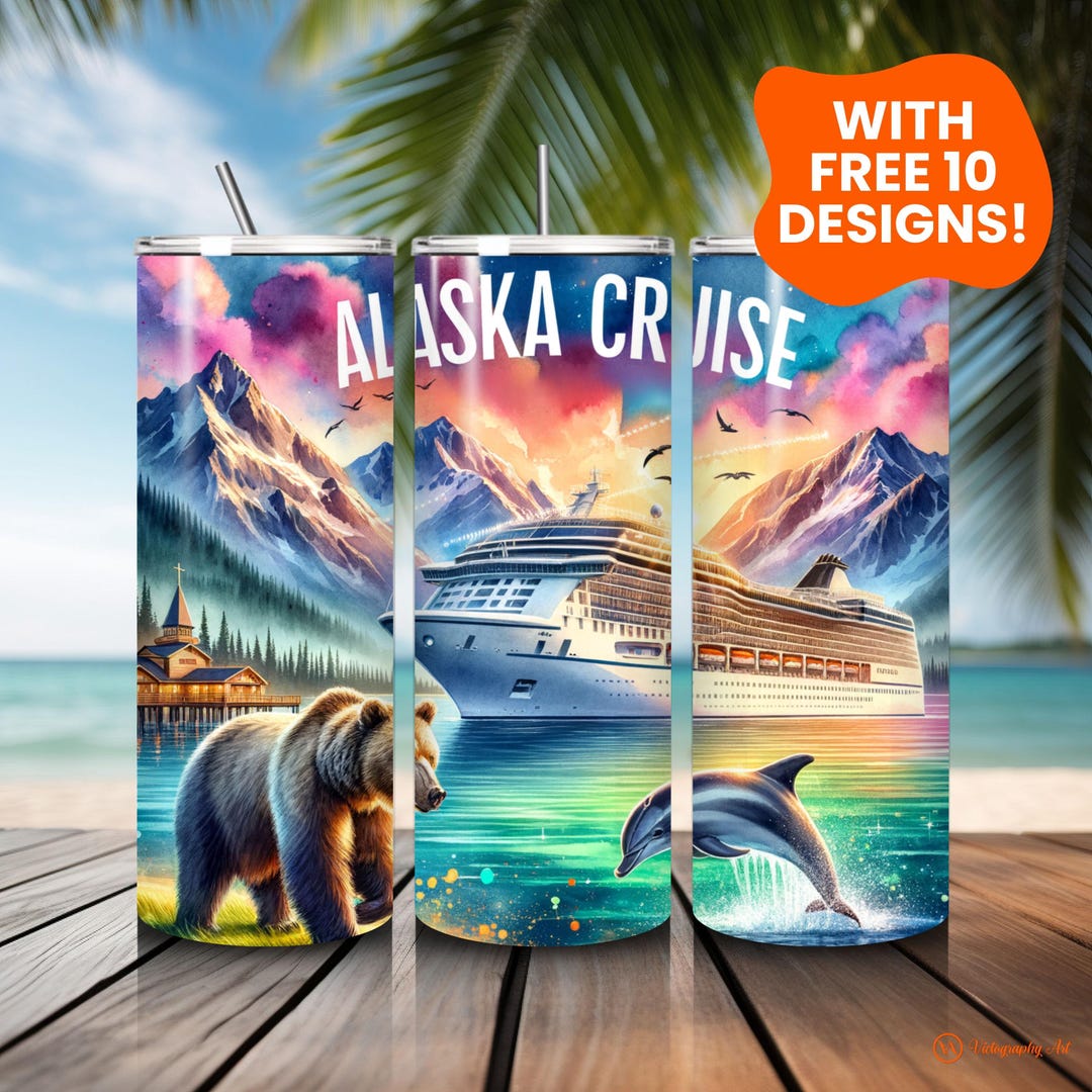 Cute Alaska Cruise PNG, Alaska Cruise Tumbler Wrap, Family Cruising ...