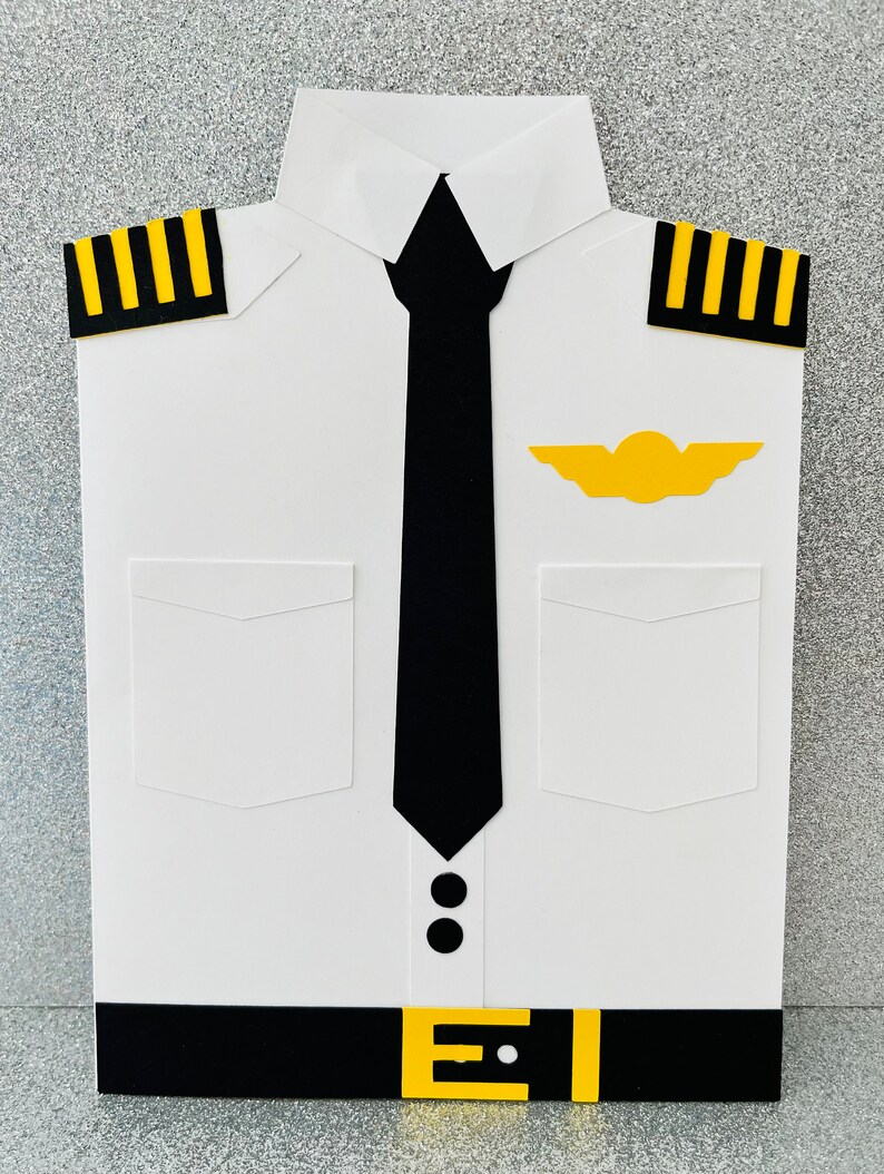 Handmade Pilot Uniform Card Aviation Retirement Career - Etsy