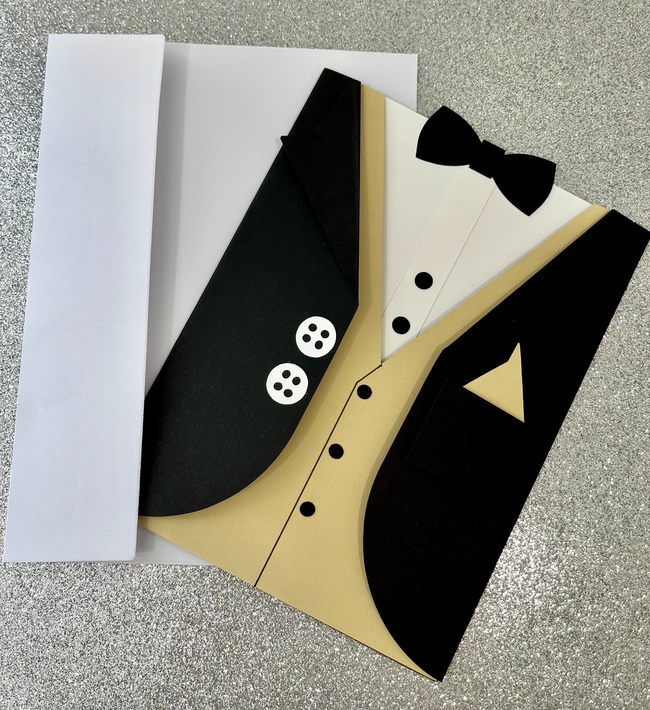 Handmade Suit Uniform Card | Graduation | Retirement | Wedding ...