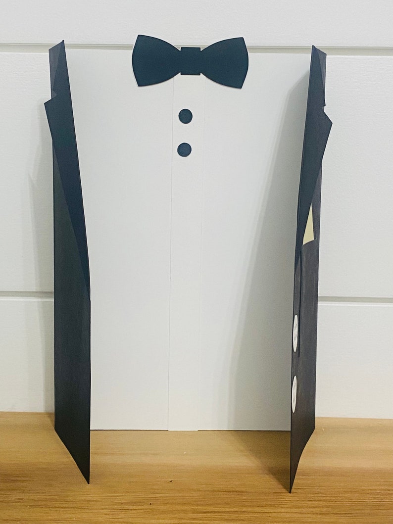 Handmade Suit Uniform Card Graduation Retirement Wedding Anniversary ...