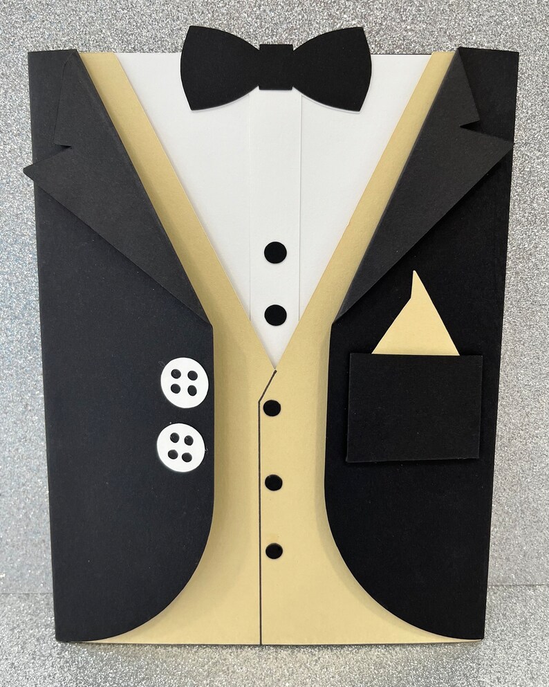 Handmade Suit Uniform Card | Graduation | Retirement | Wedding ...