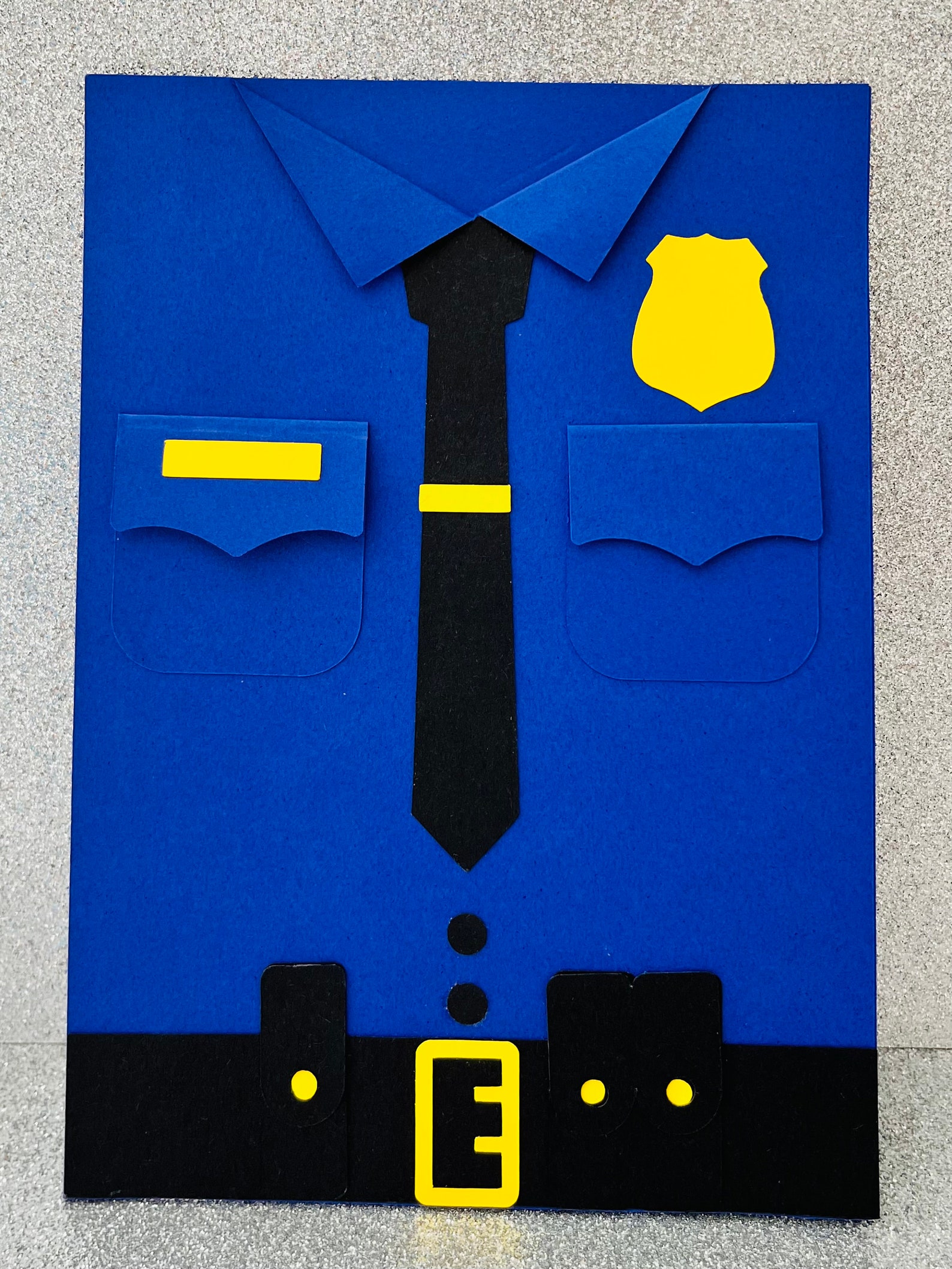 Handmade Police Uniform Card | Law Enforcement | Retirement | - Etsy