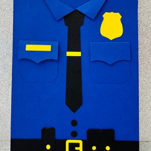 Handmade Police Uniform Card | Law Enforcement | Retirement | - Etsy
