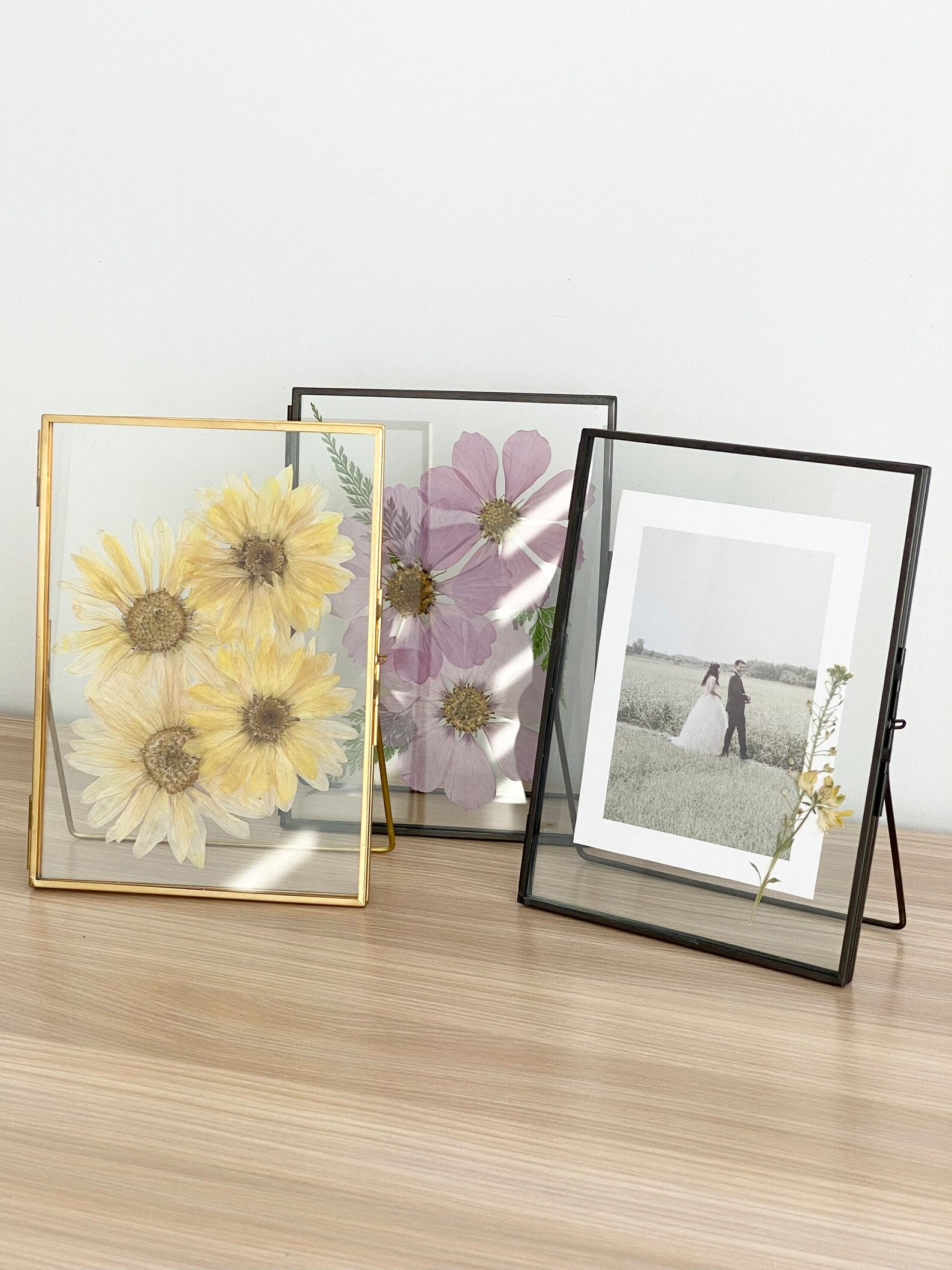 Set of 2 Glass Frame for Pressed Flowers Leaf and Artwork - Etsy