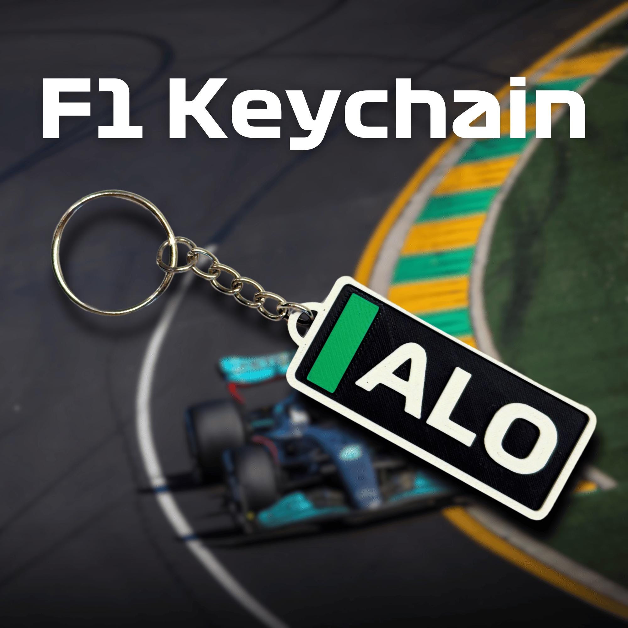 Formula 1 F1 2024 Driver Name Tag Keychain the Perfect Christmas Gift ...