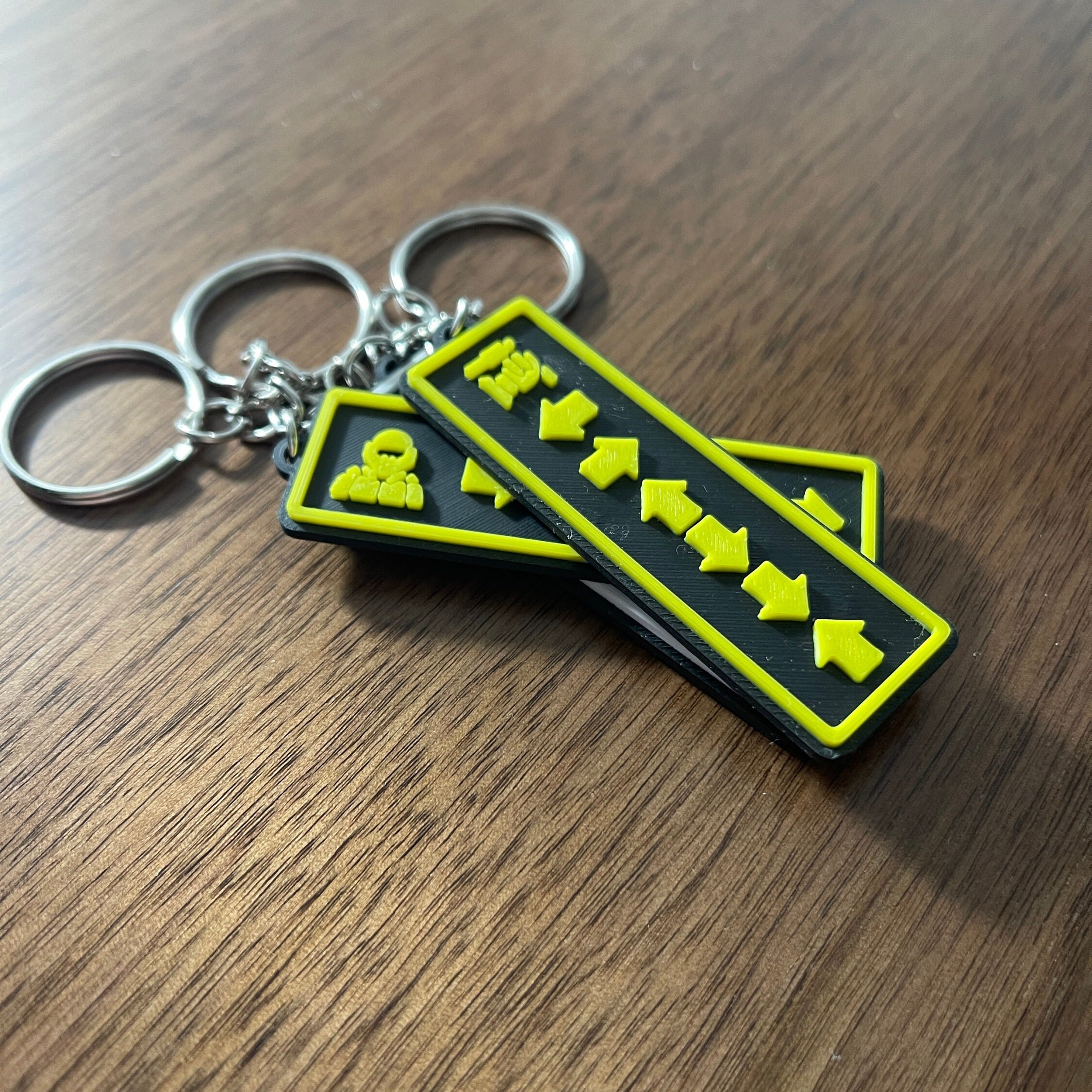 Helldivers 2 Stratagem Code Keychains - the Perfect Gift for Helldivers 2 Fans! - Black & Yellow ...