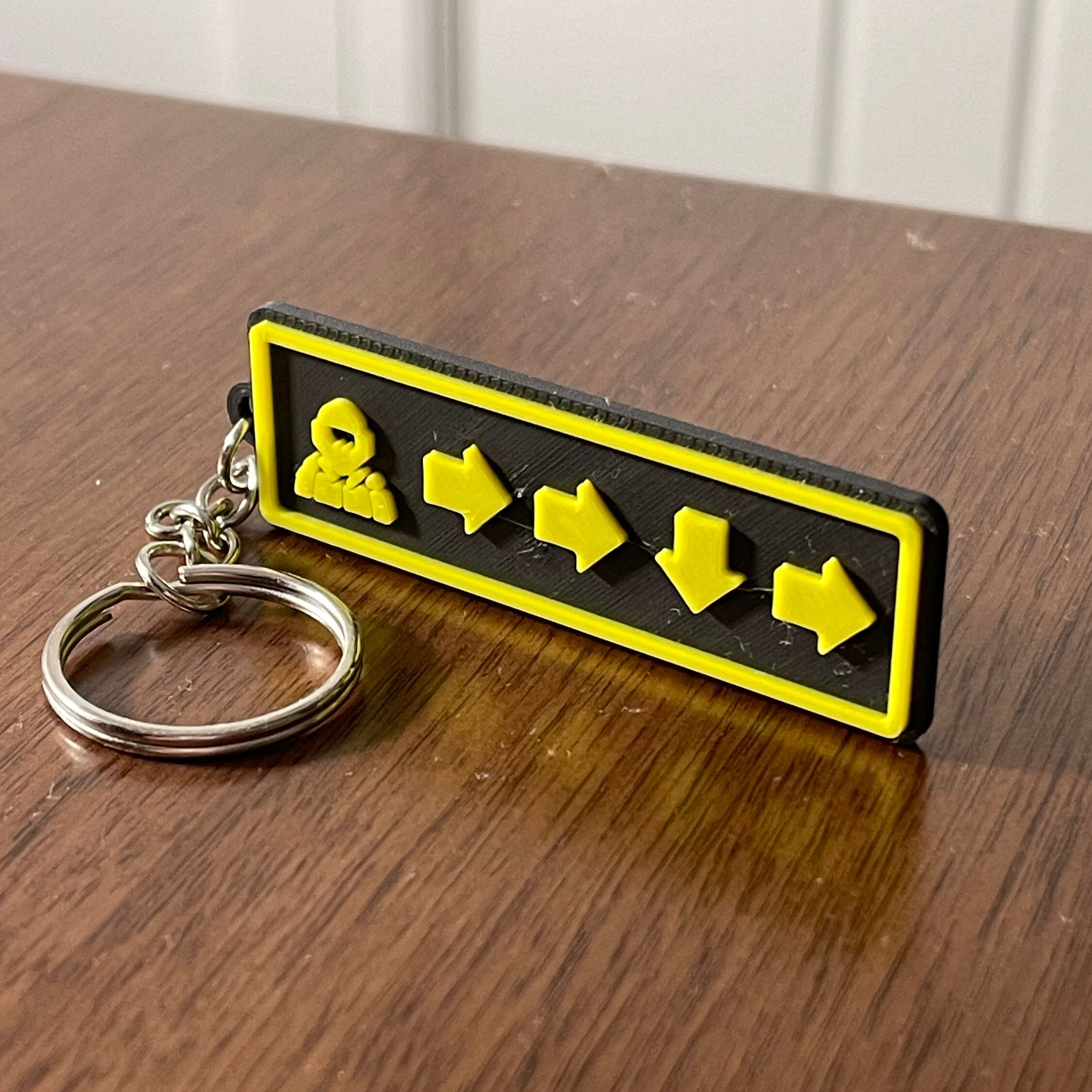 Helldivers 2 Stratagem Code Keychains - the Perfect Gift for Helldivers 2 Fans! - Black & Yellow ...