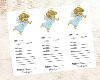 Angel Tree Gift Tags EDITABLE Giving Tree Gift Tag Template - Etsy Canada