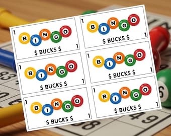 Printable Bingo Bucks: Add Fun Rewards to Your Bingo Game! - Etsy
