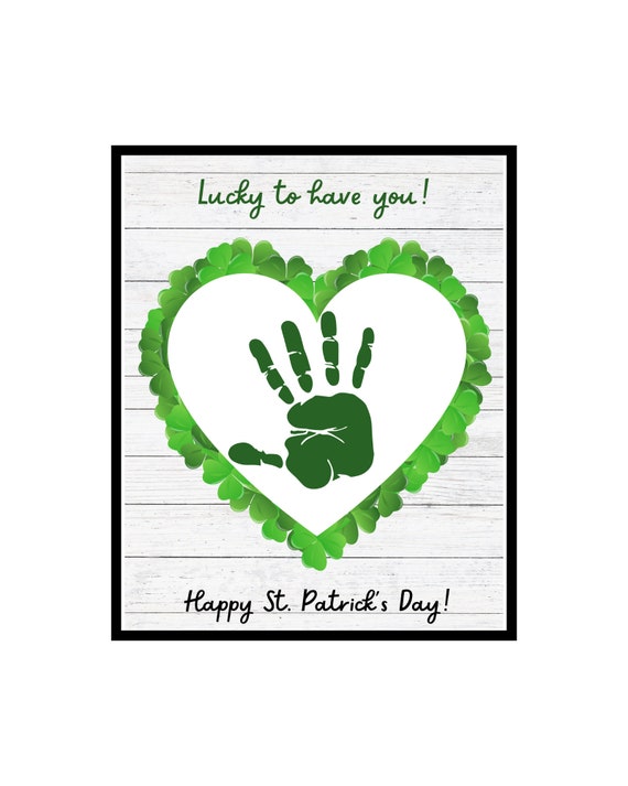 St. Patrick's Day Handprint Art - Mom. Wife. Busy Life.