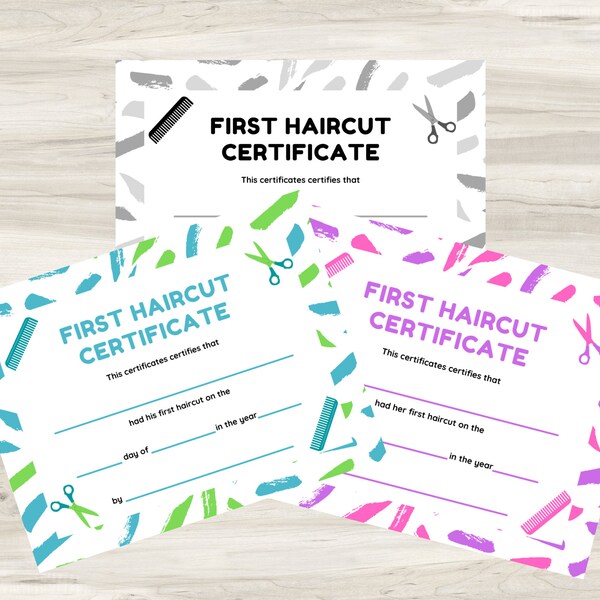 First Haircut Keepsake - Etsy