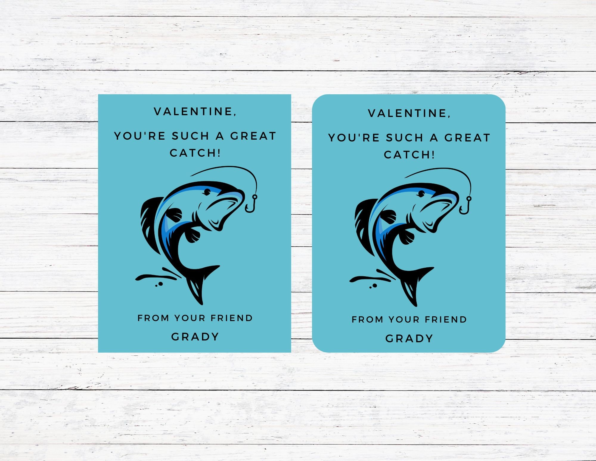 Fishing Valentine's Day Card, Fisherman Valentine, Printable Valentine ...