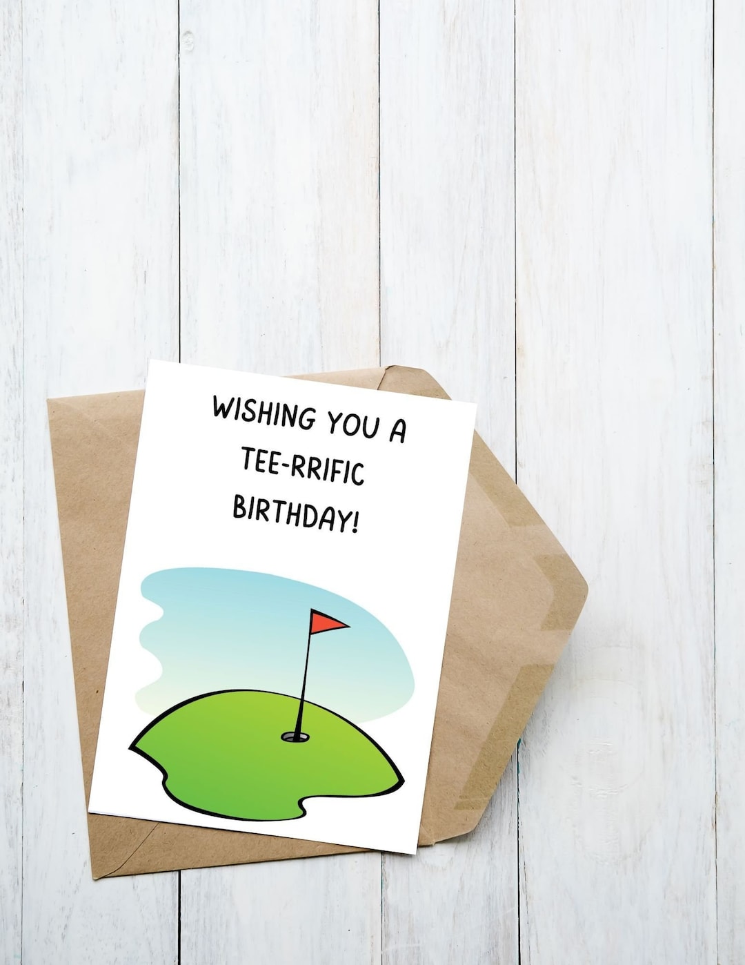 Golf Birthday Card, Happy Birthday Card, Birthday Card for Golf Lover ...