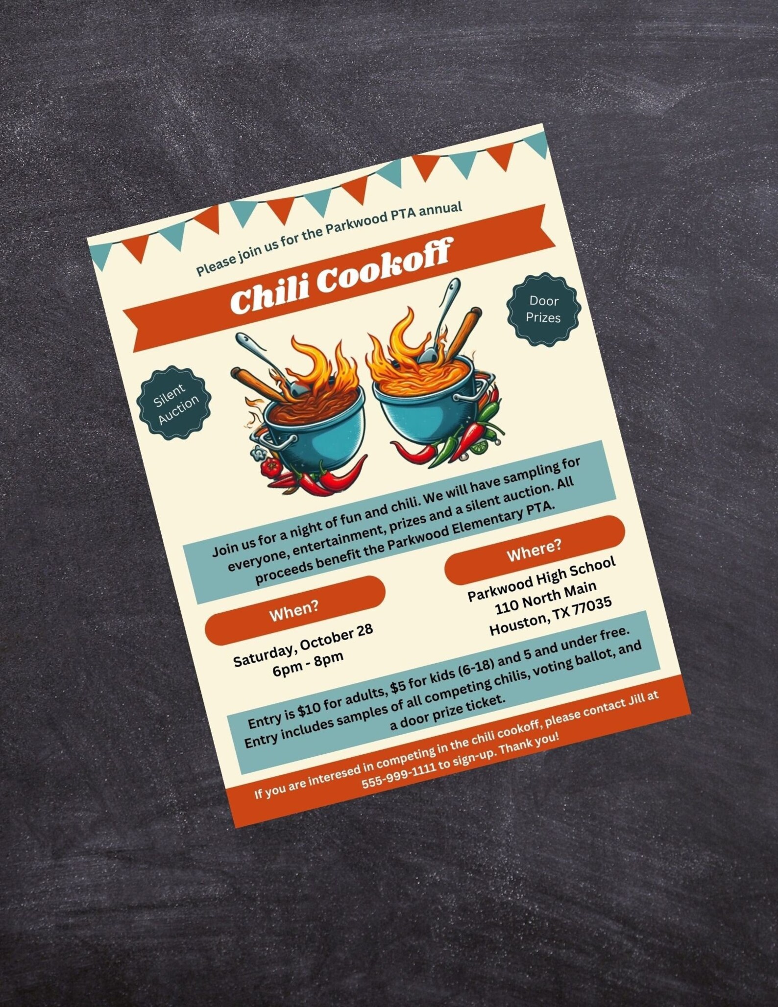 Chili Cookoff Flyer, Chili Competition, Chili Cookoff Party, Chili ...