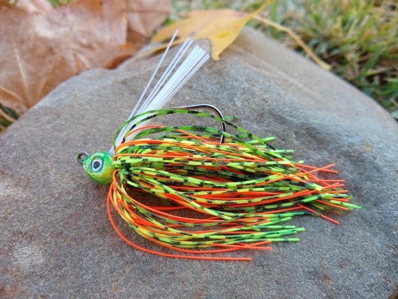 Fire Tiger Swim Jig Bass Fishing Lure - Etsy