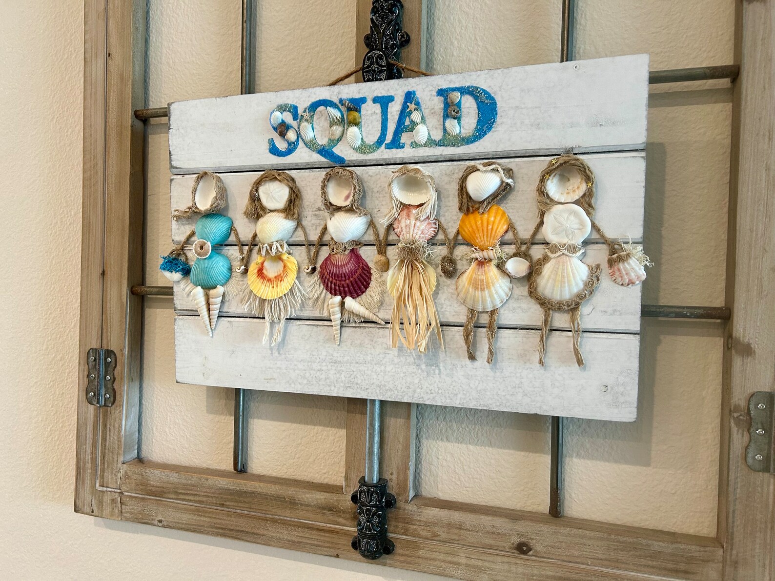SEASHELL PEOPLE / Seashell FRIENDS / Besties / Coastal Decor / - Etsy