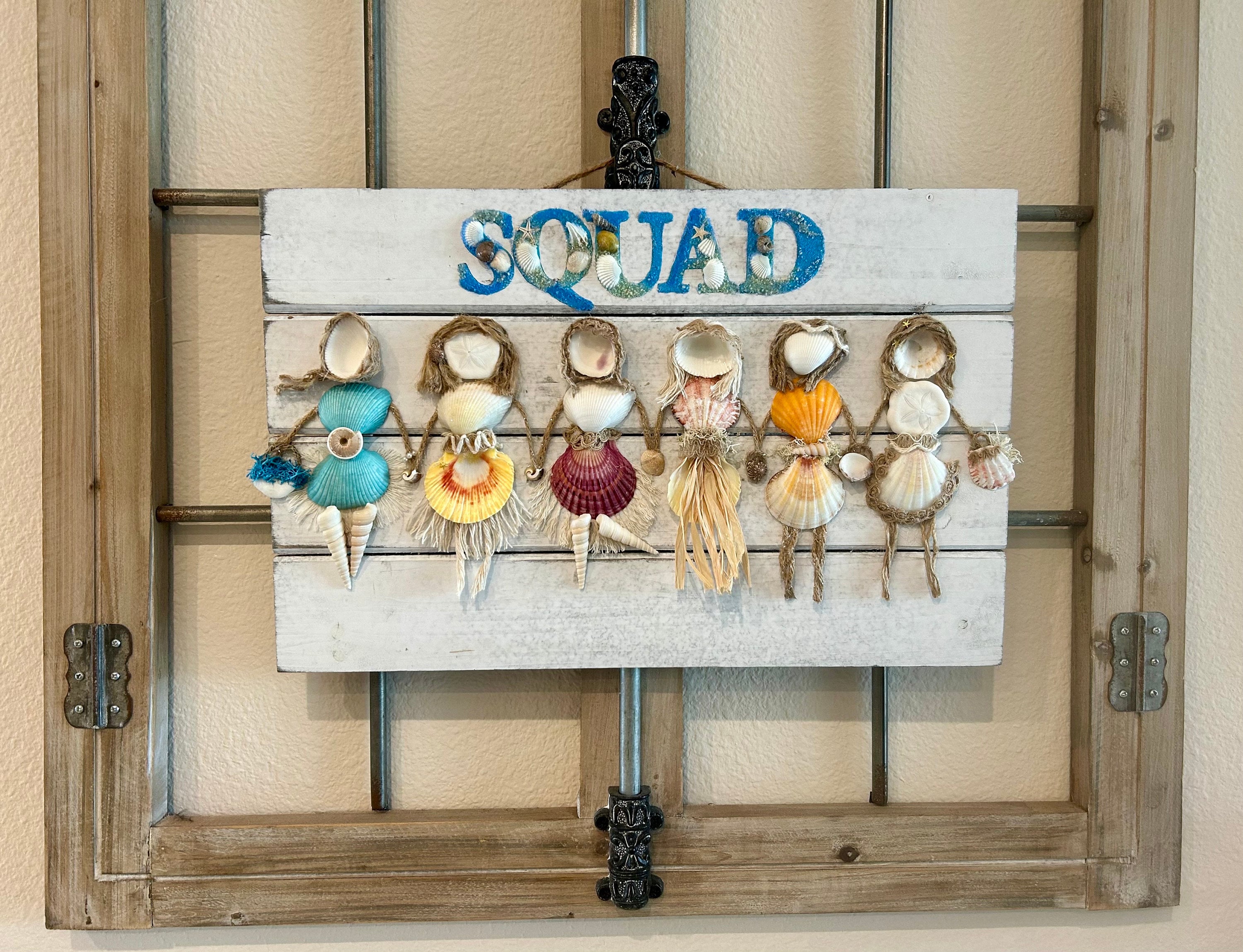 SEASHELL PEOPLE / Seashell FRIENDS / Besties / Coastal Decor / - Etsy