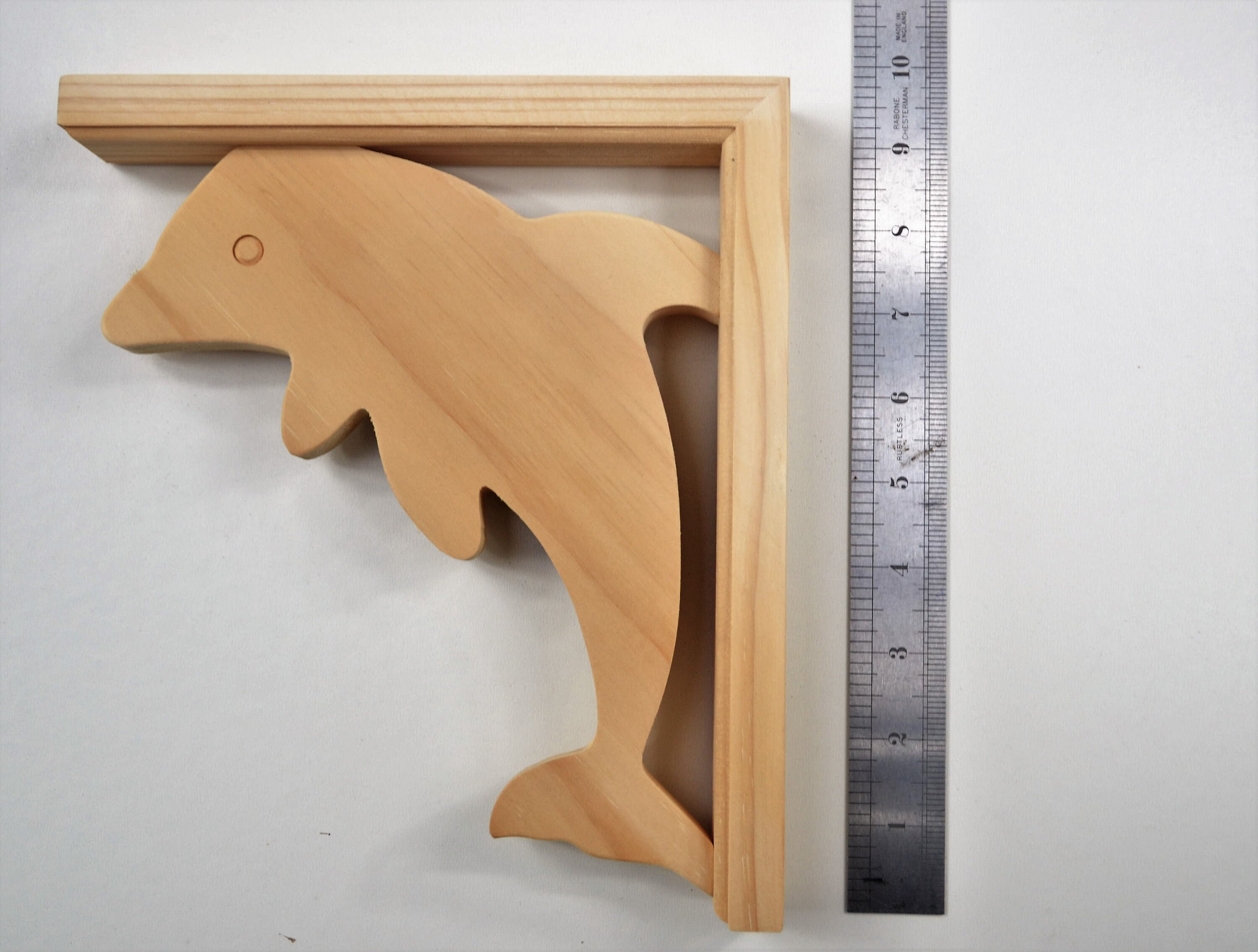 Unique dolphin Wood Shelf Bracket - Etsy