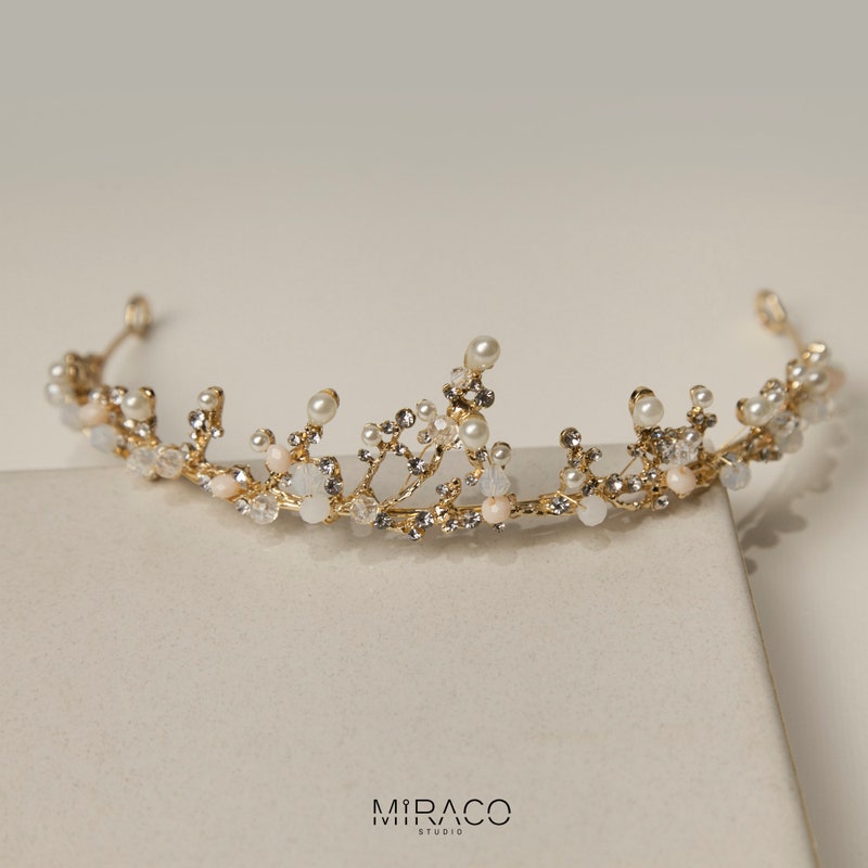 Gold Tiara - Etsy