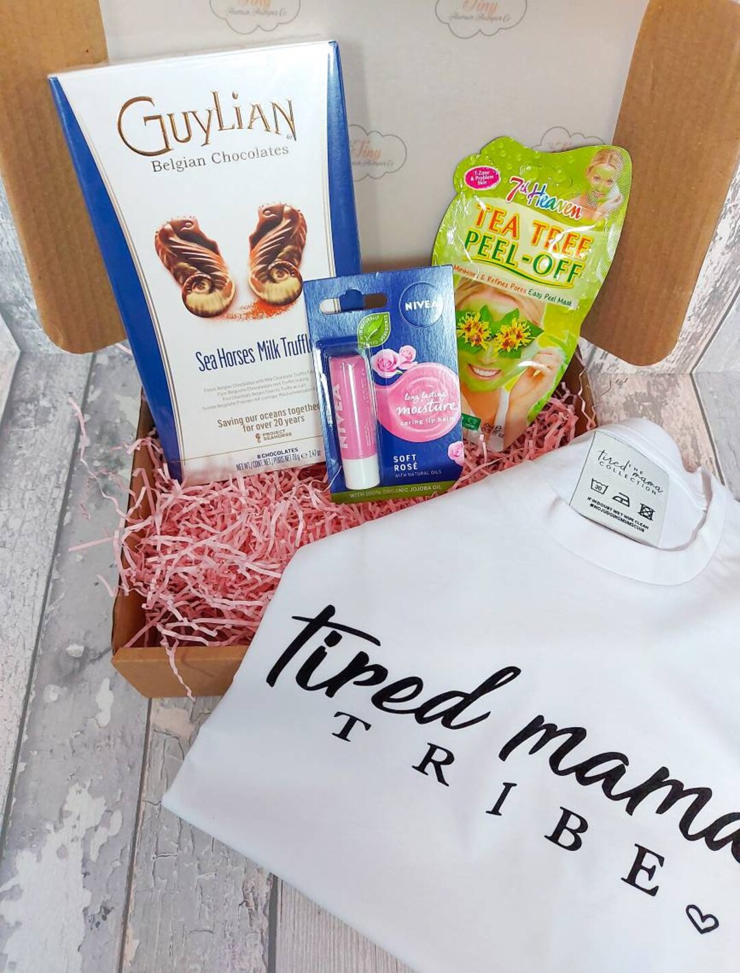 MUMMY Treat Box With Tired Mama Tshirt Mother's Day Treat Box for New ...