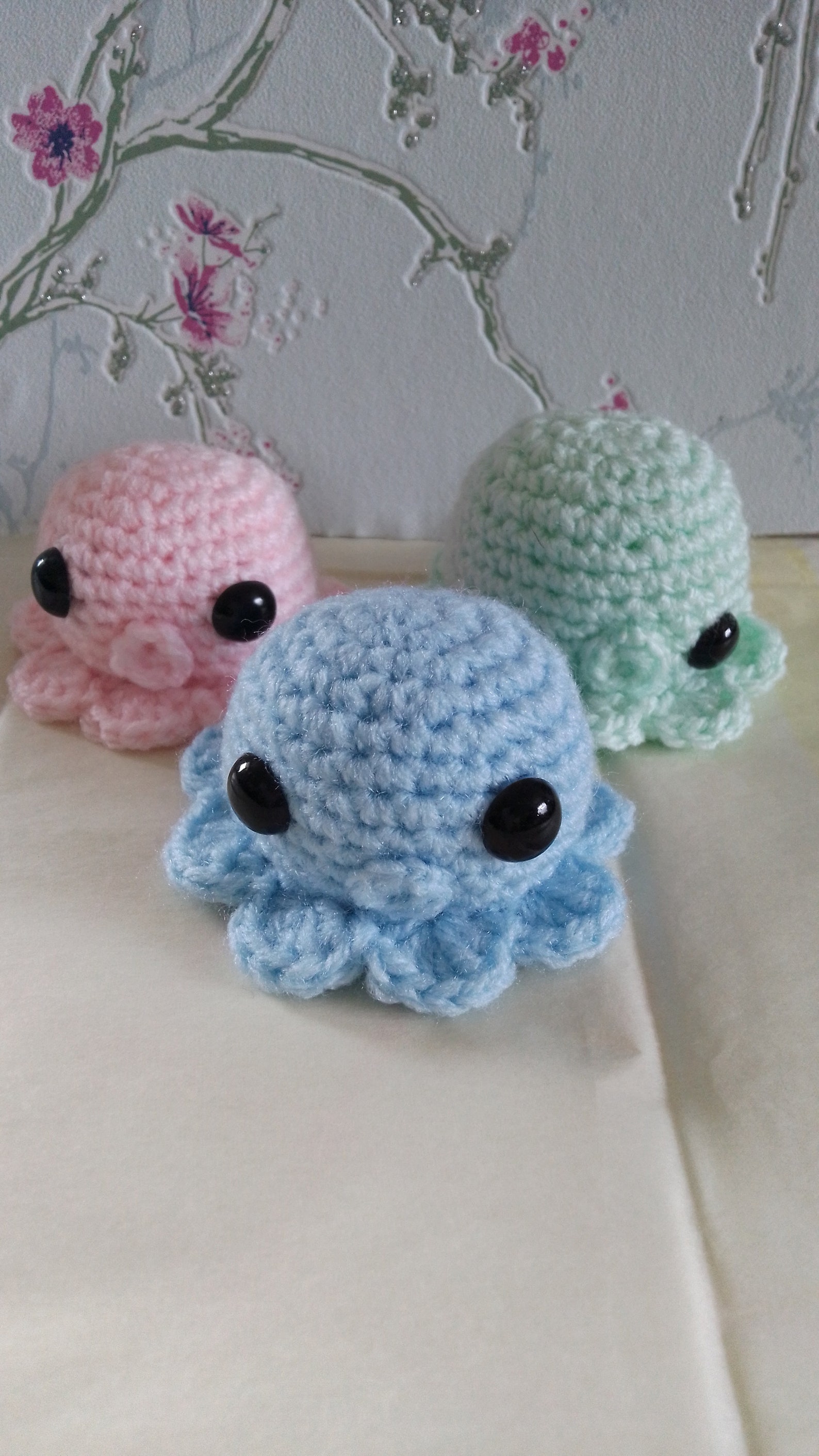 Handmade Crochet Little Splat's, Fun Mini Octopus Amigurumi, Cute ...