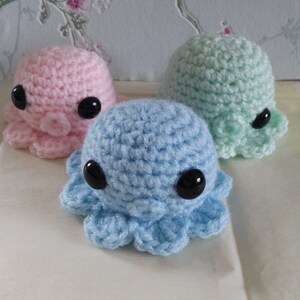 Handmade Crochet Little Splat's, Fun Mini Octopus Amigurumi, Cute ...