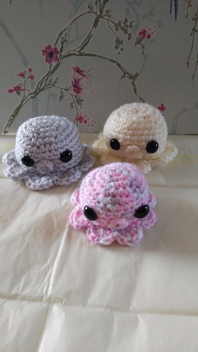 Handmade Crochet Little Splat's, Fun Mini Octopus Amigurumi, Cute ...