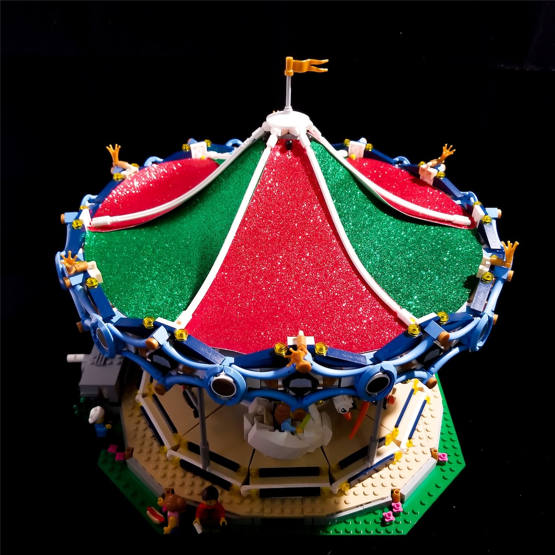 Glitter Tent Fabric for Lego Carousel 10257 Creator/ Cloth/ Diamond ...