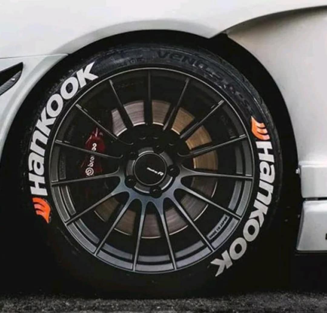 Tire Lettering Hankook Permanent Raised Stickers Fits to 1522 Set for ...