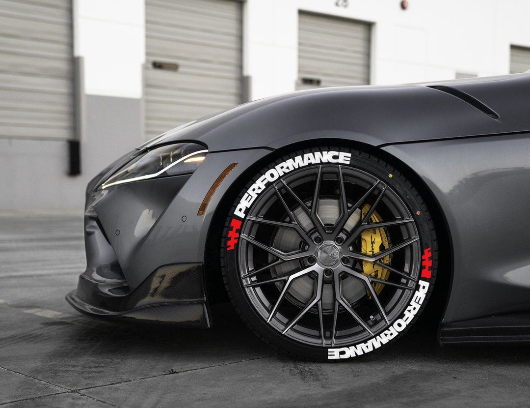 Tire Lettering Performance BADASS Punisher Stance Permanent Sticker ...