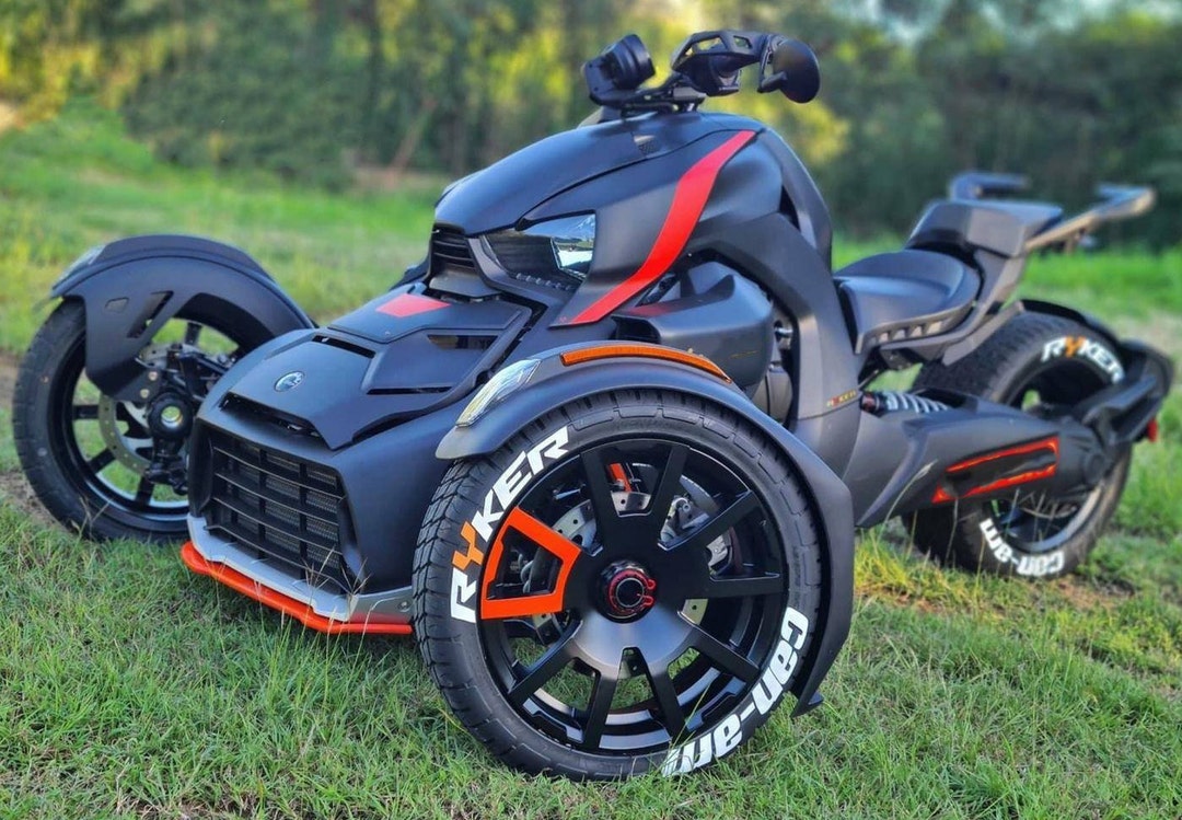 Tire Lettering Permanent RYKER Can-am Raised Tyre Sticker Fits ...