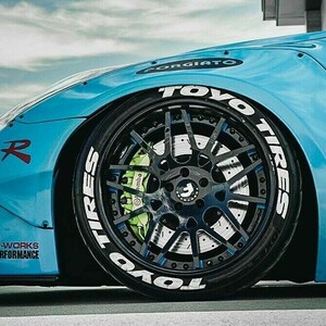 Tire Lettering TOYO TIRES Permanent Raised Stickers Fits to 1622 Set ...