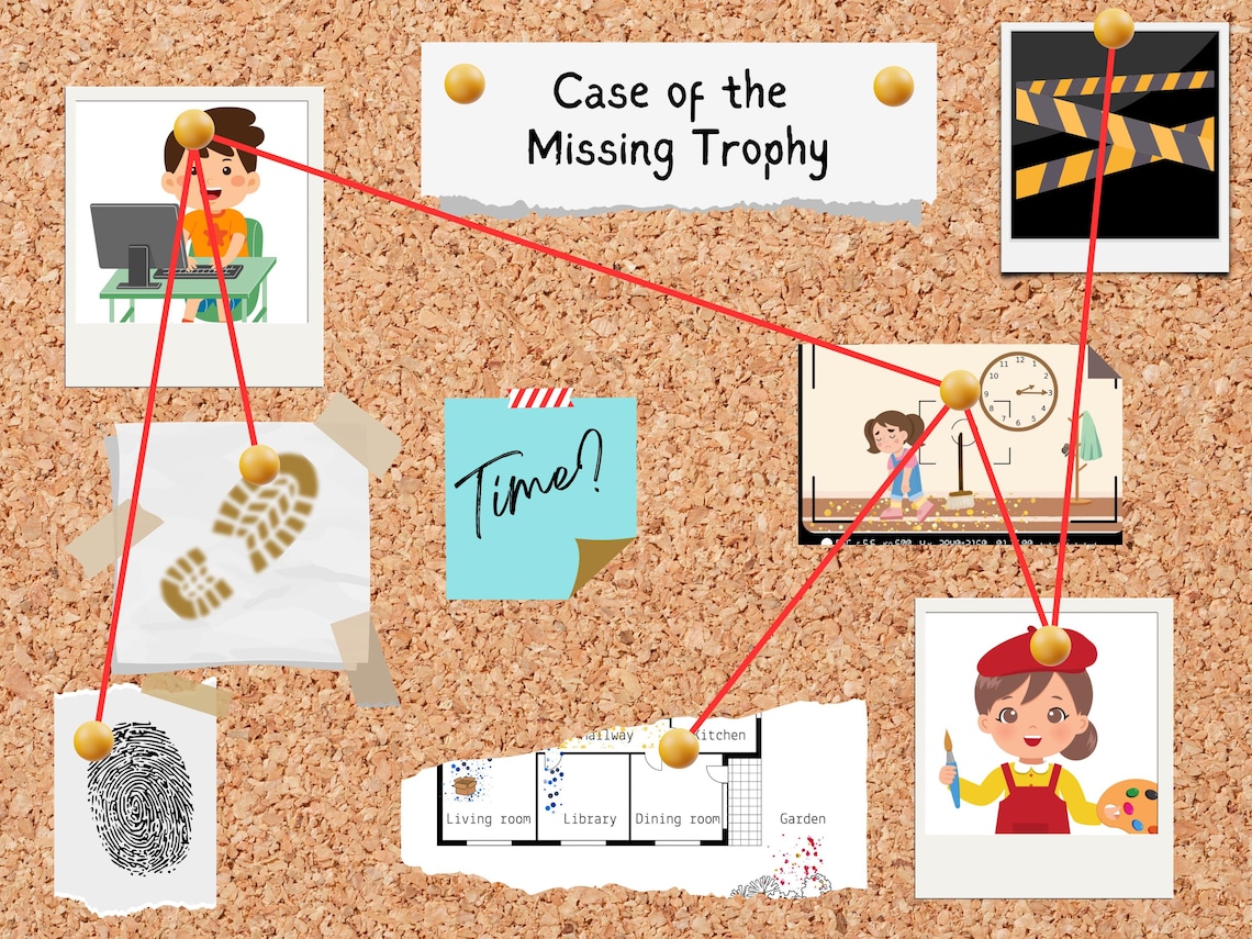 Detective Mystery Game for Kids - the Case of the Missing Trophy - Etsy